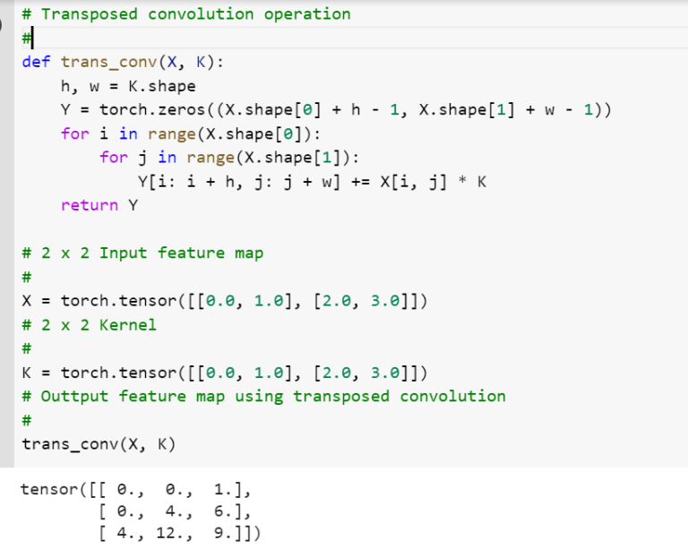 Transposed Convolution vs Convolution Layer: Examples - Analytics Yogi